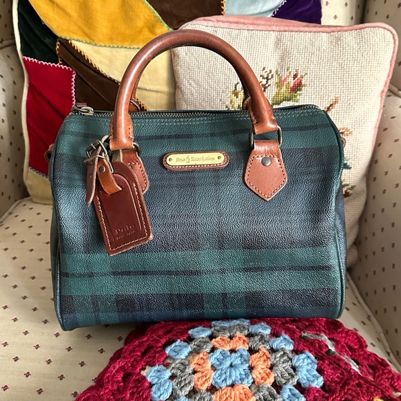 Polo Ralph Lauren | Bags | Polo Ralph Lauren Mini Boston Bag Green ...